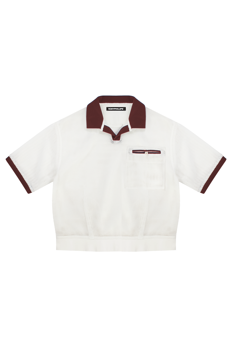 Mesh Polo- Maroon – kodyphillips.com